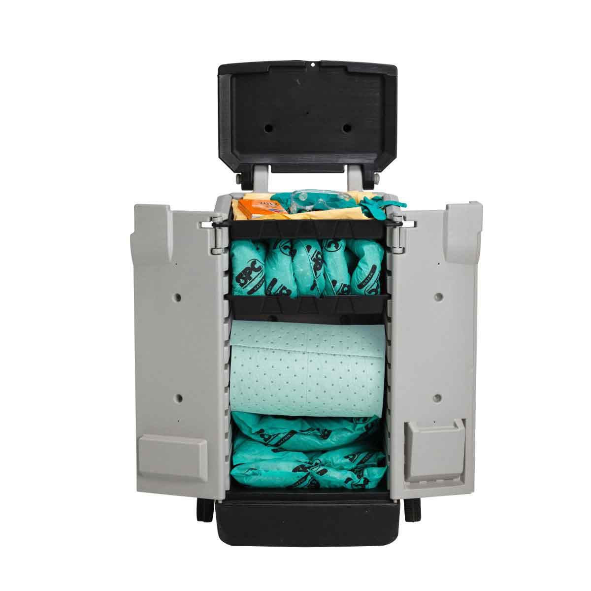 Brady SKH-K2 Brady SKH-K2, HAZWIK Mobile Kaddie Spill Control Kit - Chemical Application ...