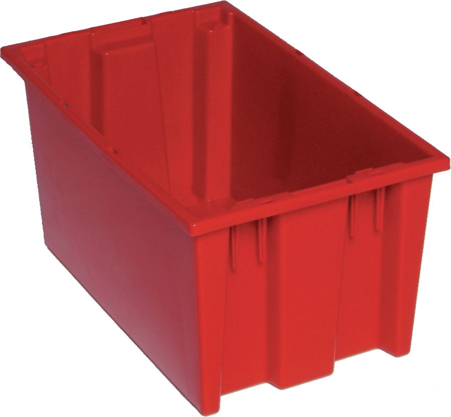 Quantum Storage Systems SNT185RD Stack and Nest Tote Red Carton of 6 ...